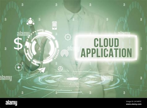 Writing Displaying Text Cloud Application Word For The Software Program Where Cloud Computing
