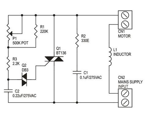 Ac Motor Speed Controller Circuit Diagram