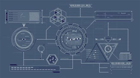 High Tech Interface Design With Data Processing Animation 57056176