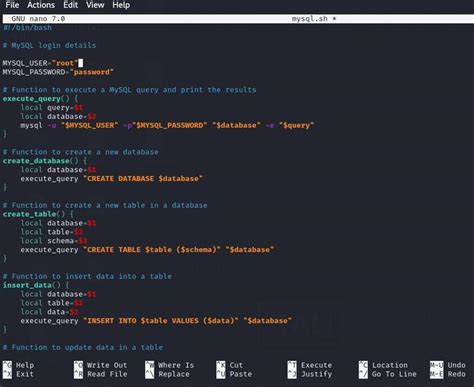 Shell Script To Perform Database Operations GeeksforGeeks