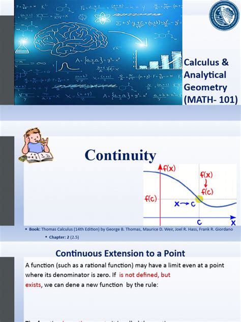 Lecture 11 Continuous Functions And Introduction To Derivatives Pdf Tangent Function