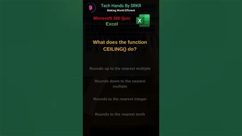 What Does The Function Ceiling Do Exceltips Exceltricks Excelquiz Exceltraining Youtube