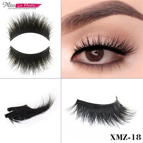 Misslamode Real Mink Natural Eyelashes Strip Eyelash Extensions 3d Mink