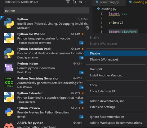 Ability To Disable No Python Interpreter Is Selected Warning · Issue 17813 · Microsoft