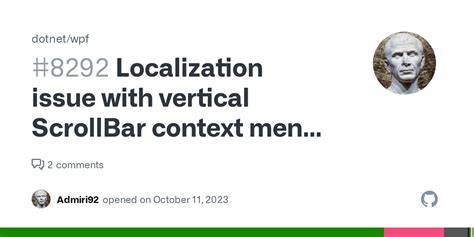 Localization Issue With Vertical Scrollbar Context Menu In Japanese