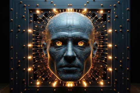Premium Ai Image Face Detection Technology Concept Men Face