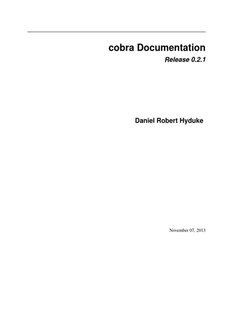 Cobra Py Pdf Computer Programming Areas Of Computer Science