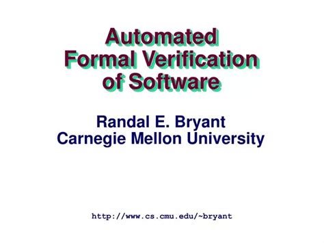 ppt automated formal verification of software powerpoint presentation