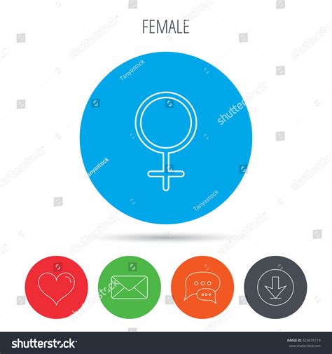 Female Icon Women Sex Sign Mail Stock Vector Royalty Free 323676119 Shutterstock