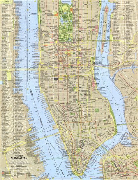 Printable Street Map Of Manhattanmap Of New York Attractions Printable