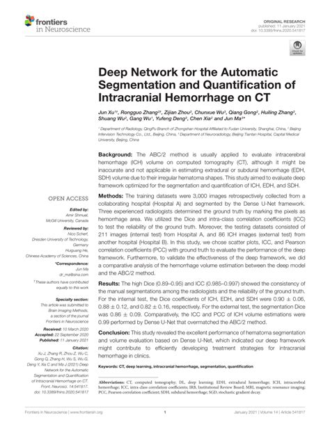 Pdf Deep Network For The Automatic Segmentation And Quantification Of