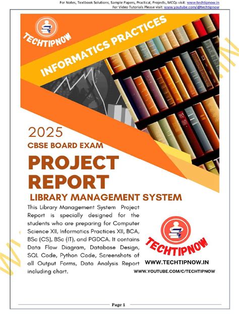 Project Report Library Management System Free Pdf My Sql