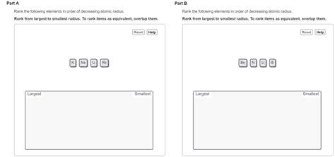 Solved Rank The Following Elements In Order Of Decreasing