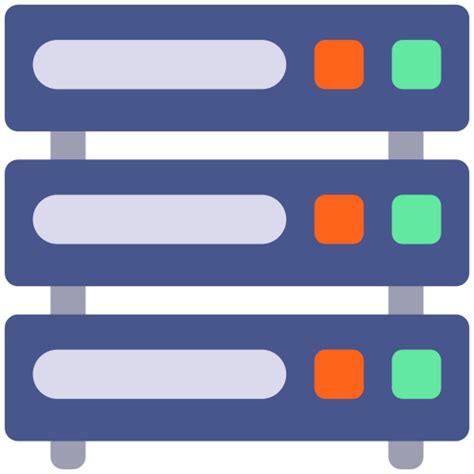 Server Generic Color Fill Icon Server Generic Color Fill Icon