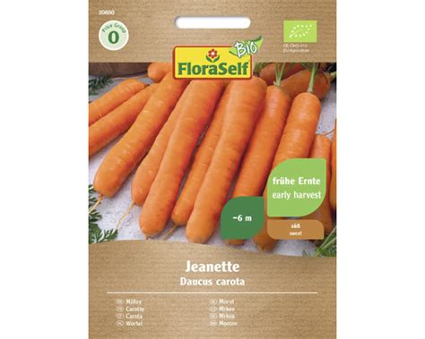 Bio Karotte Jeanette Floraself Bio Hybrid Saatgut Hornbach