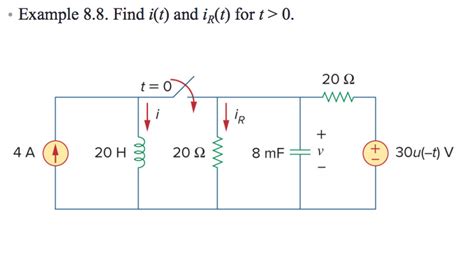 Solved Find I T And I R T For T Chegg Com