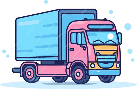 Premium Vector Detailed Depiction Commercial Vehicle Vector Art