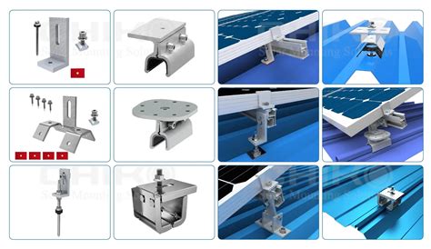 알루미늄 단면도 태양 패널 시스템 클램프 사다리꼴 판금 지붕