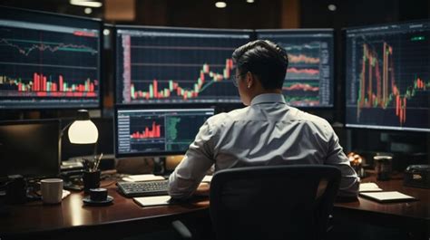 Premium Ai Image Photo Computerized Option Trading By A Man A