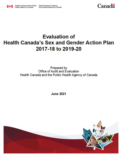 Evaluation Of Health Canadas Sex And Gender Action Plan 2017 18 To