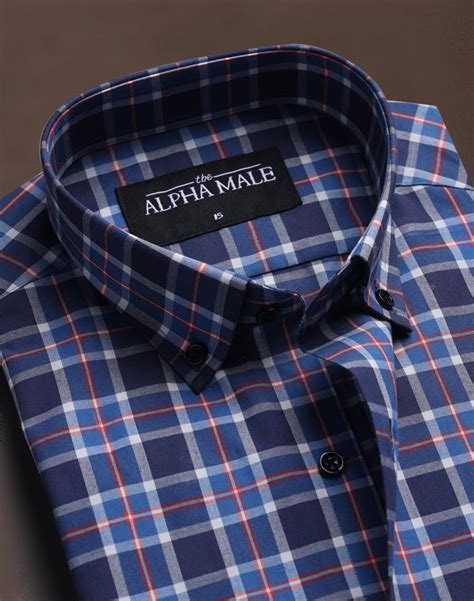 Plaid Blue Checkered The Alpha Male Plaid Blue Checkered The Alpha Male