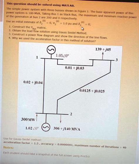 SOLVED This Question Should Be Solved Using MATLAB The Simple Power