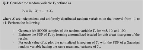 solved q 1 consider the random variable yn defined as yn