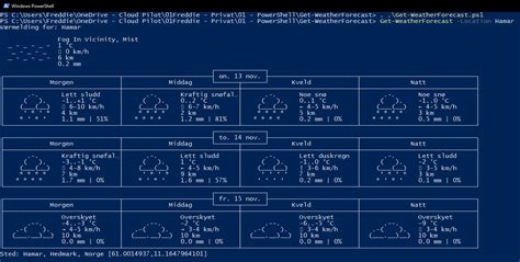 get weather forecast using powershell cloudpilot no just another cloud and powershell blog
