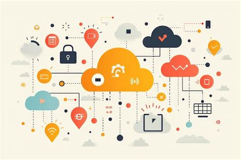 Cloud Computing Network And Data Security Concept Premium Ai Generated Image