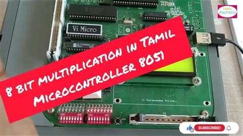8 Bit Multiplication In Microcontroller 8051 Tamil Youtube