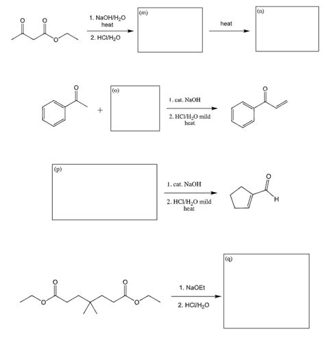 Solved Reactivity Of Functional Groups Fill In The Boxes Chegg Com