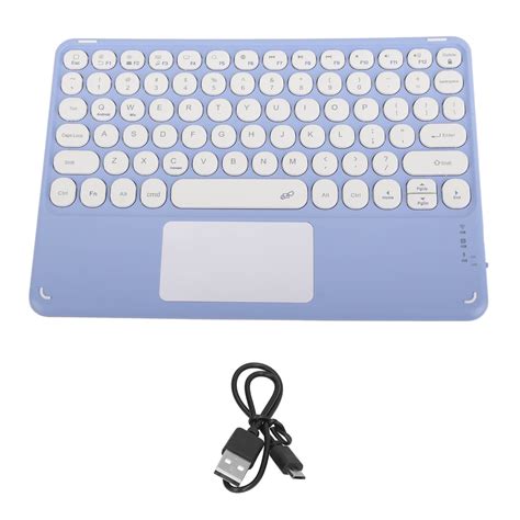 Touch Wireless Keyboard Round Keycaps Ergonomic Design Ultra Thin Smart Touch Wireless Keyboard