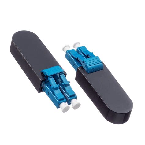 2 Pack Single Mode Lc Upc Fiber Optic Loopback Adapter Cable Singlemode 9 125 Test Plug For