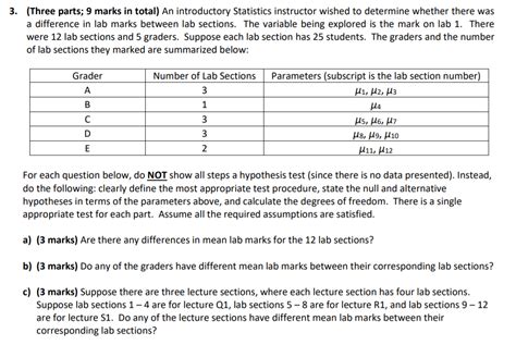 Solved 3 Three Parts 9 Marks In Total An Introductory Chegg Com
