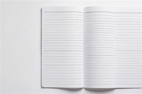 Premium Photo Notebook Margin Background With Copy Space