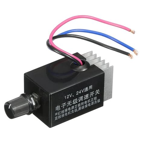 Universal Dc Motor Speed Controller Dc 12v 24v Motor Rheostat For Electric Fan Speed Control