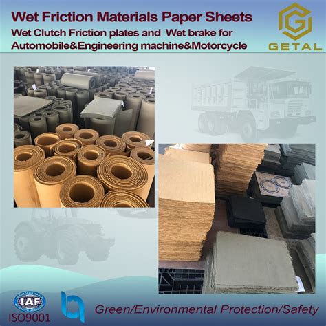 Wet Friction Materials Paper For Agricultural Machine Transmission Clutch And Brake Plates