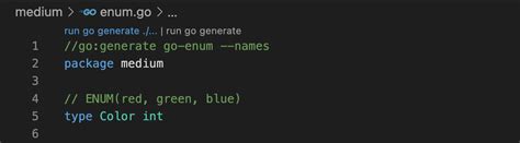 go enums the right way to implement iterate and namespacing trick