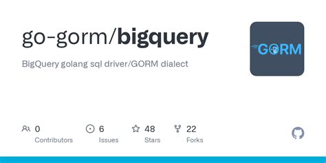 Github Go Gormbigquery Bigquery Golang Sql Drivergorm Dialect