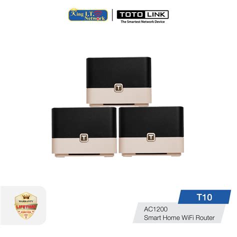 Totolink T10 Ac1200 Smart Home Wi Fi Router Mesh Wi Fi Shopee Thailand