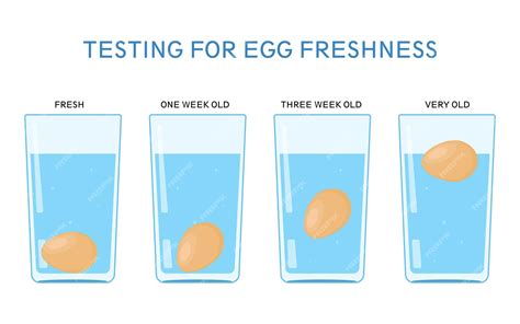 Premium Vector Science Experiment With Water Testing For Egg Freshness