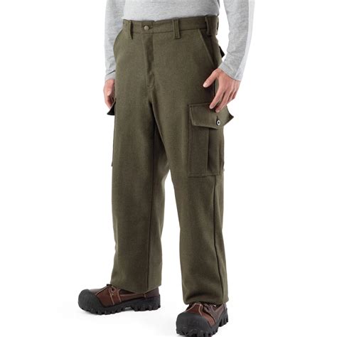 Mens Big Bill 234mer Merino Wool Cargo Pants Green Hr Lash