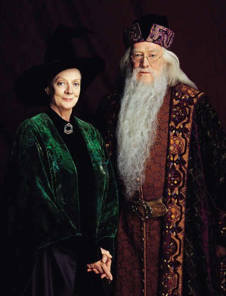 Headmaster Albus Dumbledore As Played By Richard Harris And Deputy Headmistress Minerva