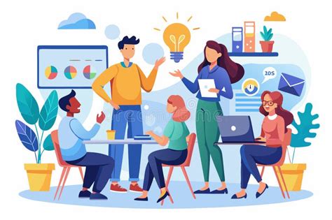 Participants Engage In A Brainstorming Session Discussing Ideas And Sharing Insights In A