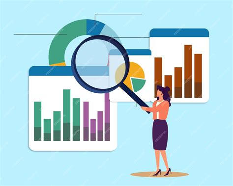 Premium Vector Analyze Data Financial Research Analytics Data