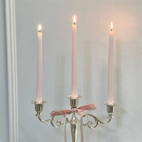 캔들 핑크 테이퍼 캔들 양초 3p Set 홈카페 오브제 소품 인테리어 오늘의집 쇼핑