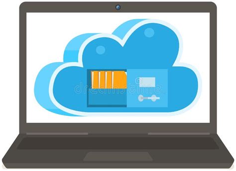 Business Technology Storage Cloud Server Service Concept With Data