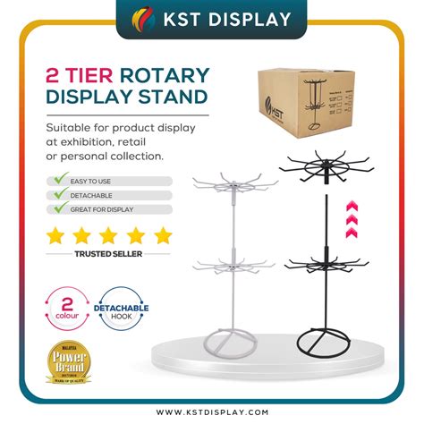 Metal Rotating Rack Display Stand 2 Layers Countertop Wire Rack Display Perfume Rack Rak