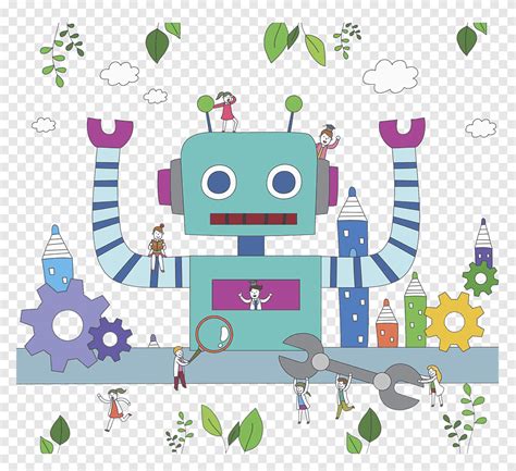 روبوت أزرق يد روبوت أزرق Png