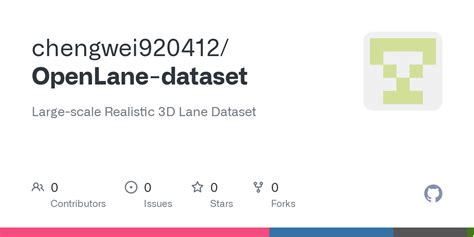 Github Chengwei Openlane Dataset Large Scale Realistic D Lane Dataset